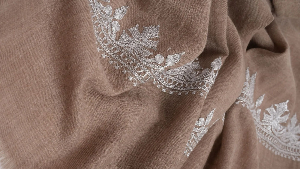 How Tilla Work Transforms a Simple Shawl into a Masterpiece - Shahkaar